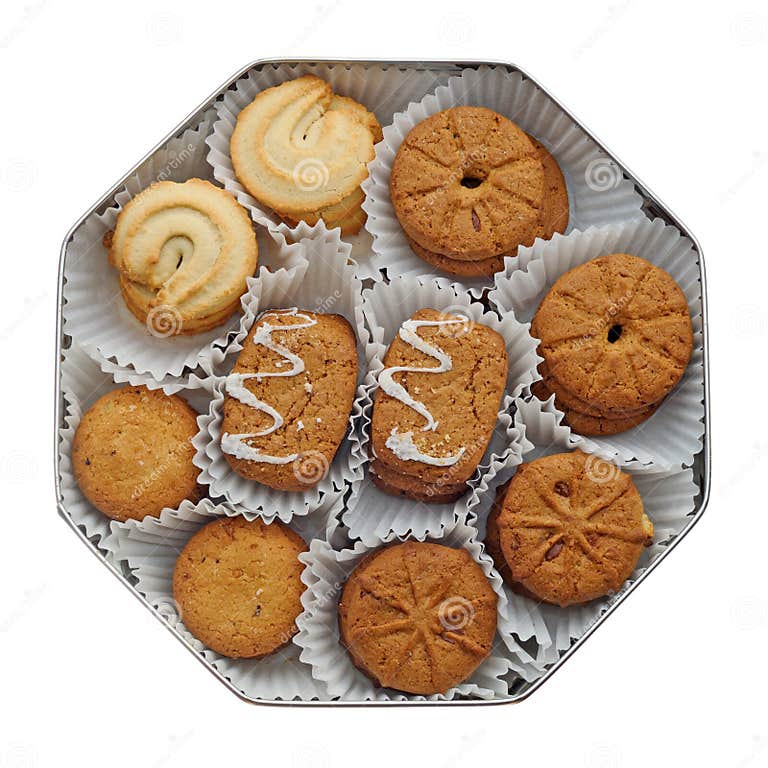 Cookies in box stock image. Image of stack, sweet, isolated - 7902077