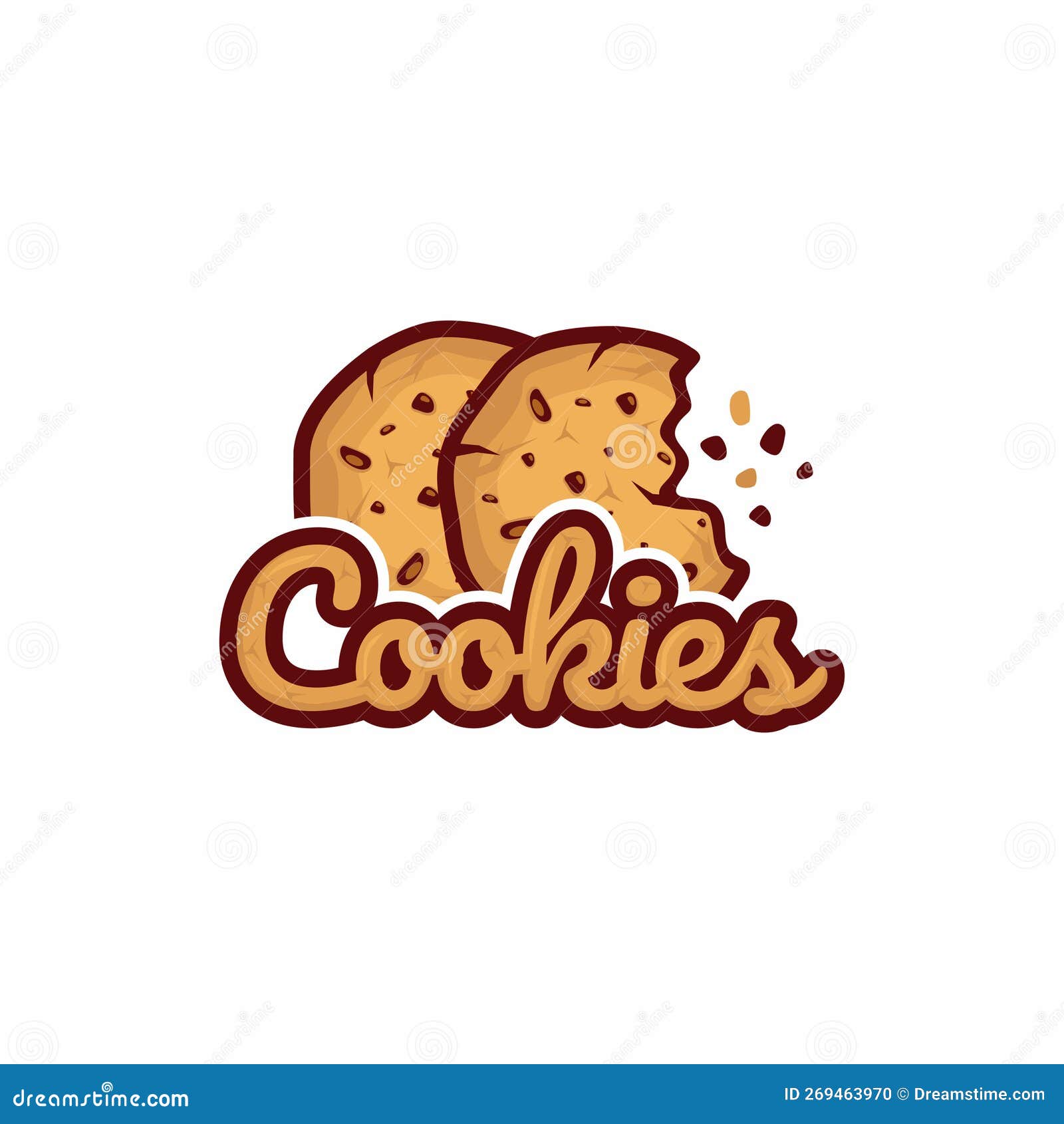 Cookies logo design stock vector. Illustration of cafe - 269463970