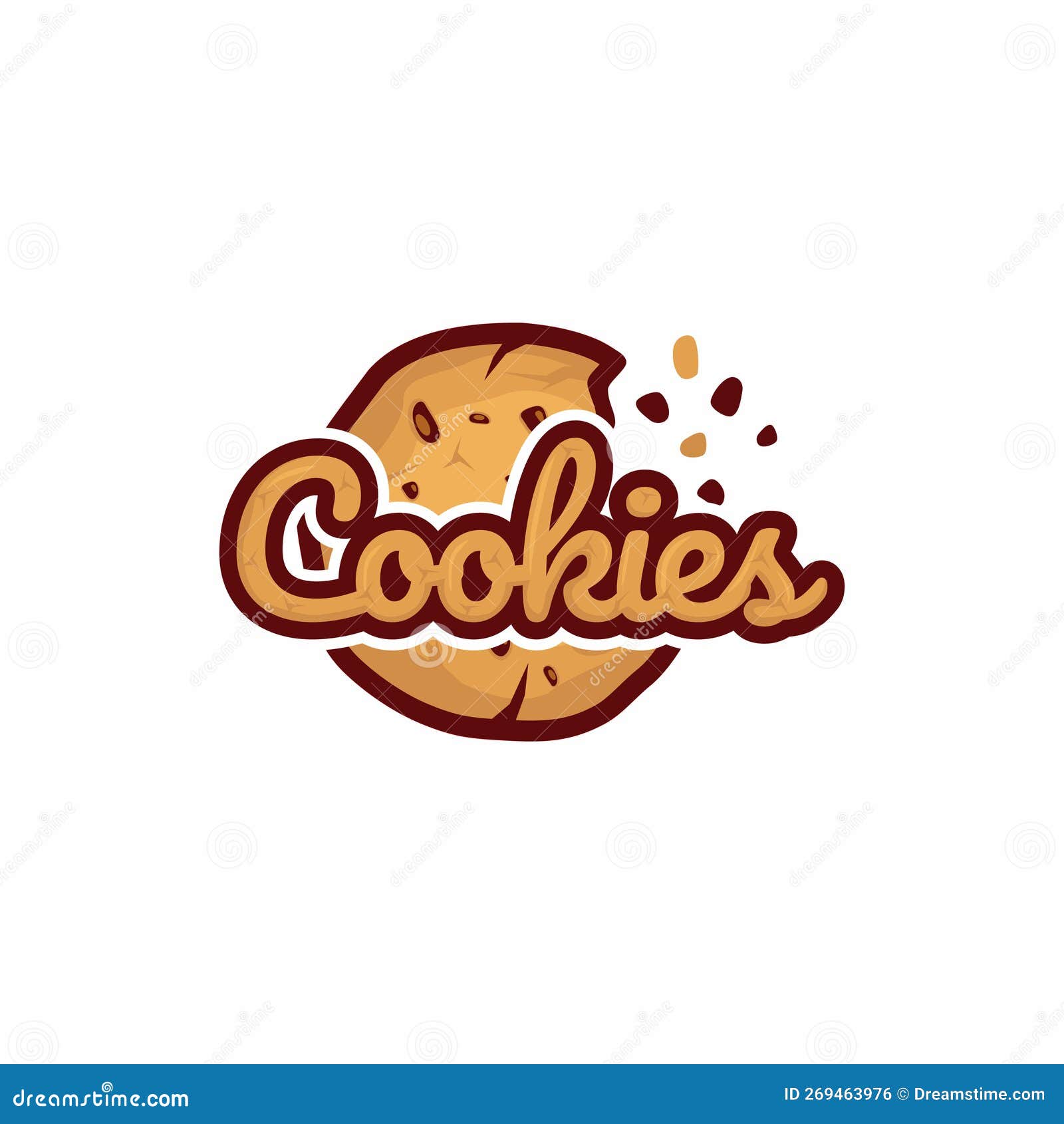 Cookies logo design stock vector. Illustration of delicious - 269463976