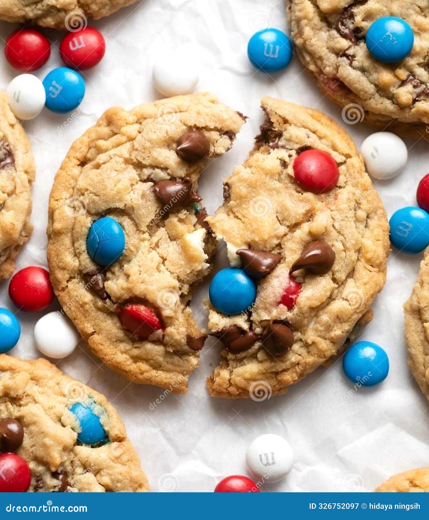 Cookies with Choco Chip Sprinkles Stock Image - Image of cracker ...