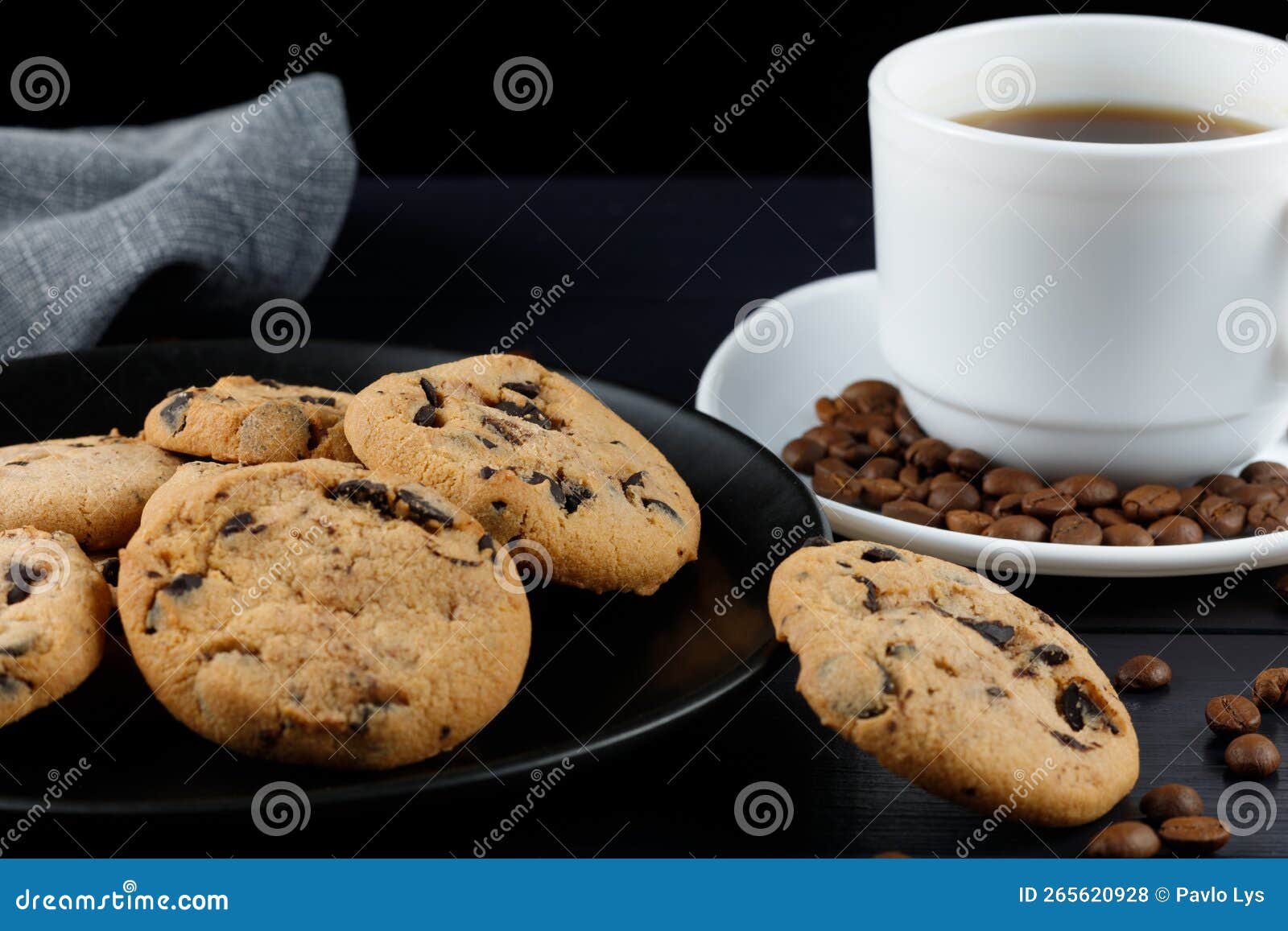 Cookies with Chocolate. Appetizing Homemade Cookies Stock Photo - Image ...