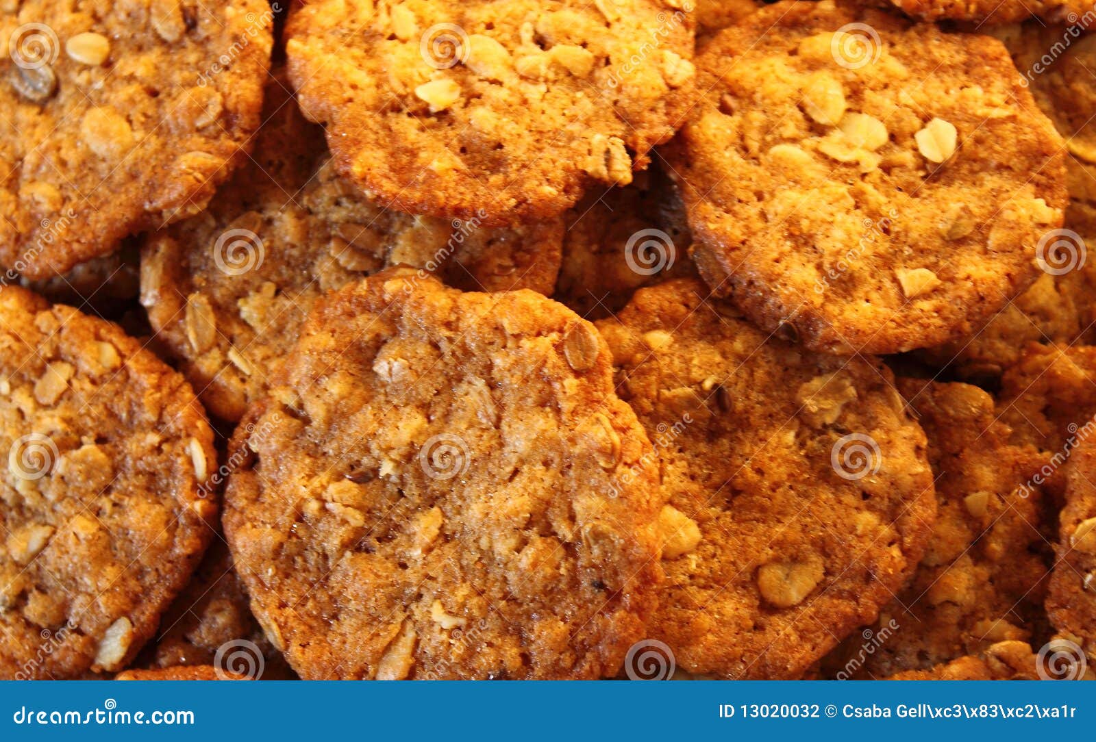 Cookies in close-up stock photo. Image of cookie, mill - 13020032