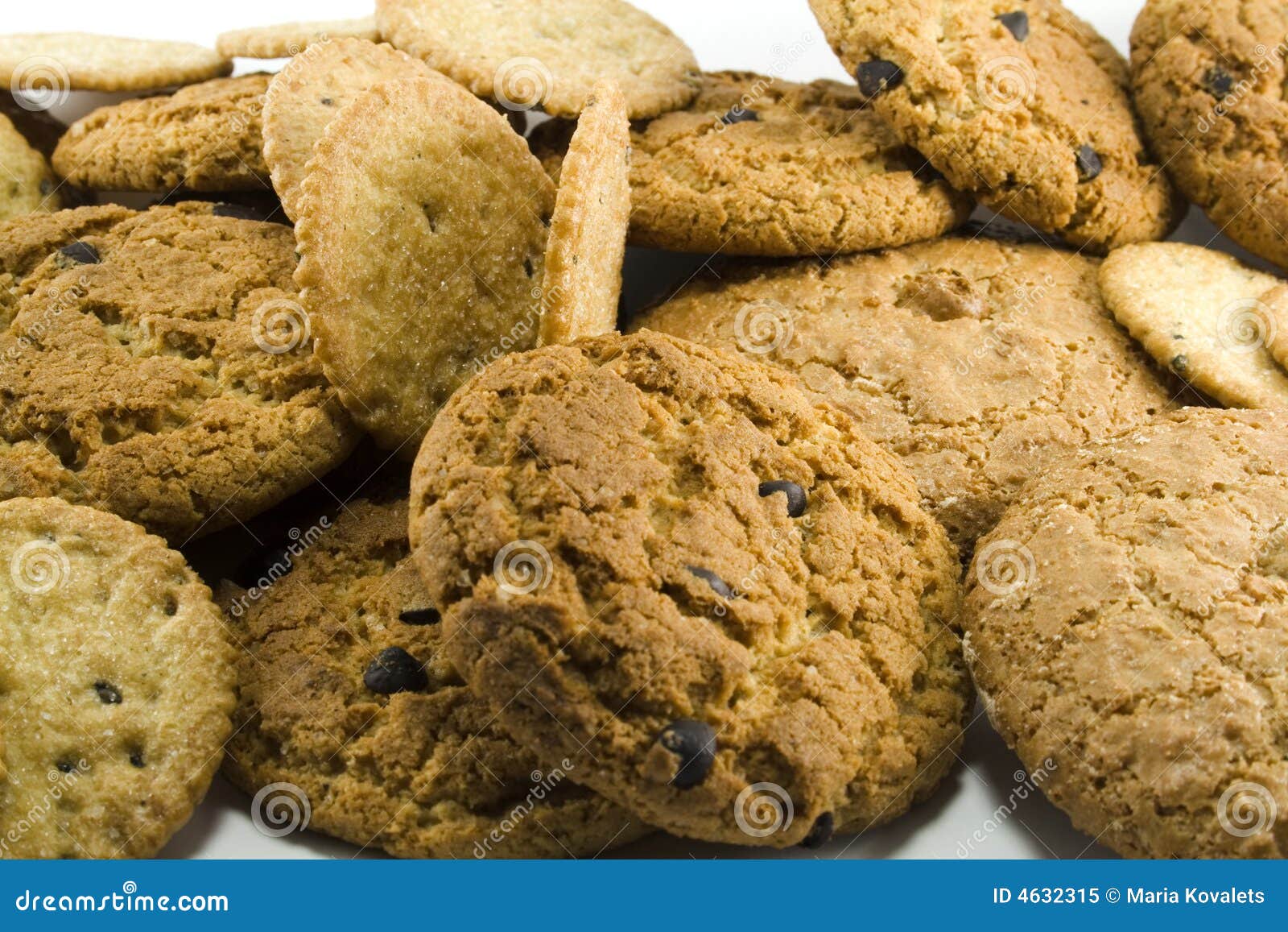 Cookies close-up stock image. Image of sweet, cocoa, group - 4632315