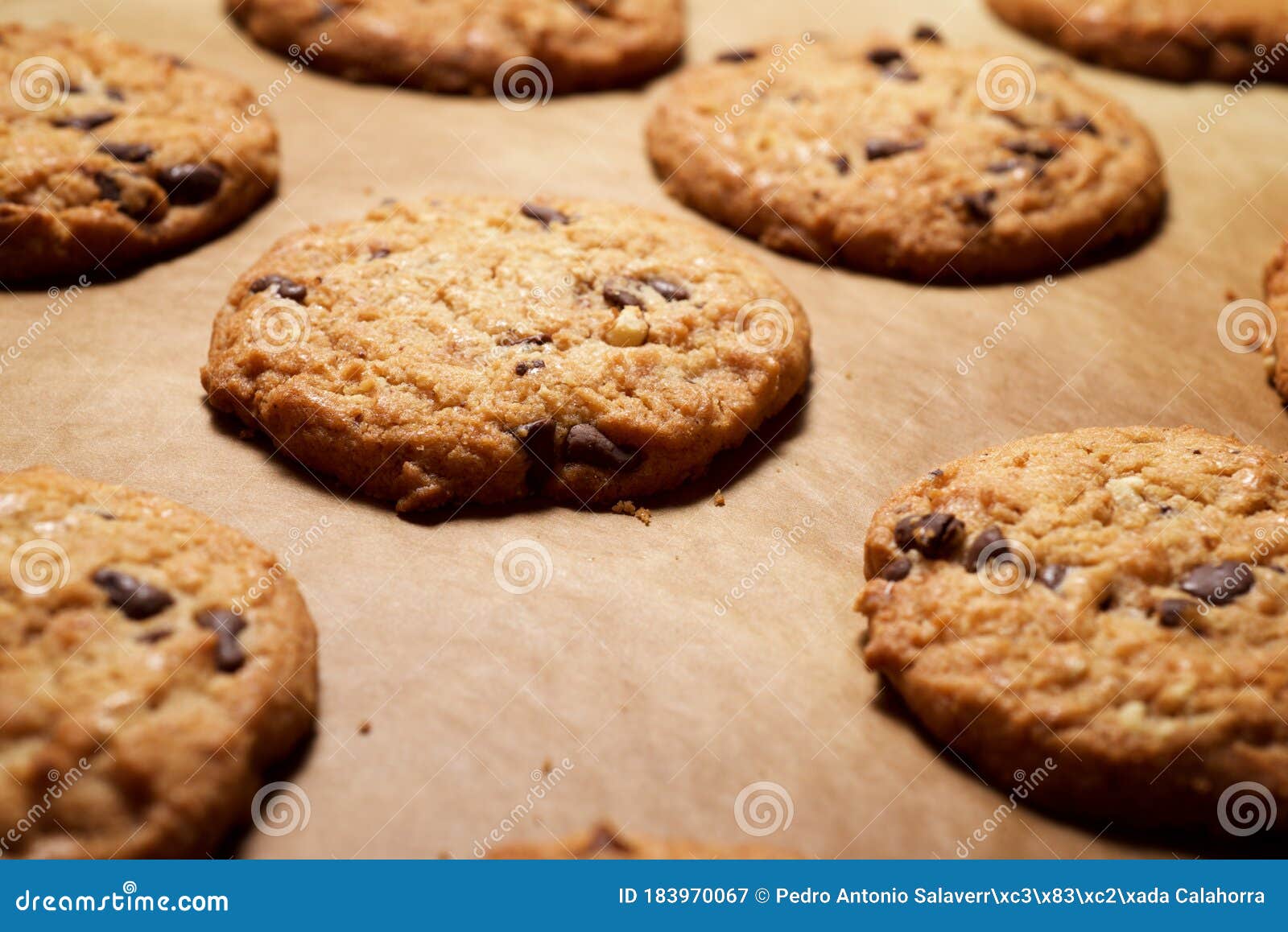 Cookies close up stock image. Image of crispy, food - 183970067