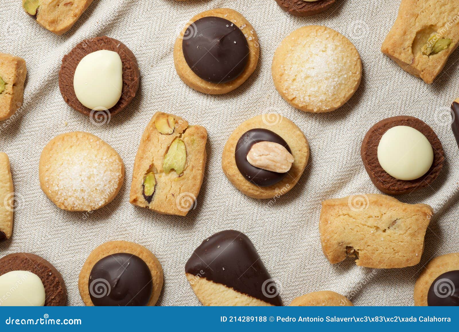 Cookies close up stock photo. Image of diabetes, group - 214289188