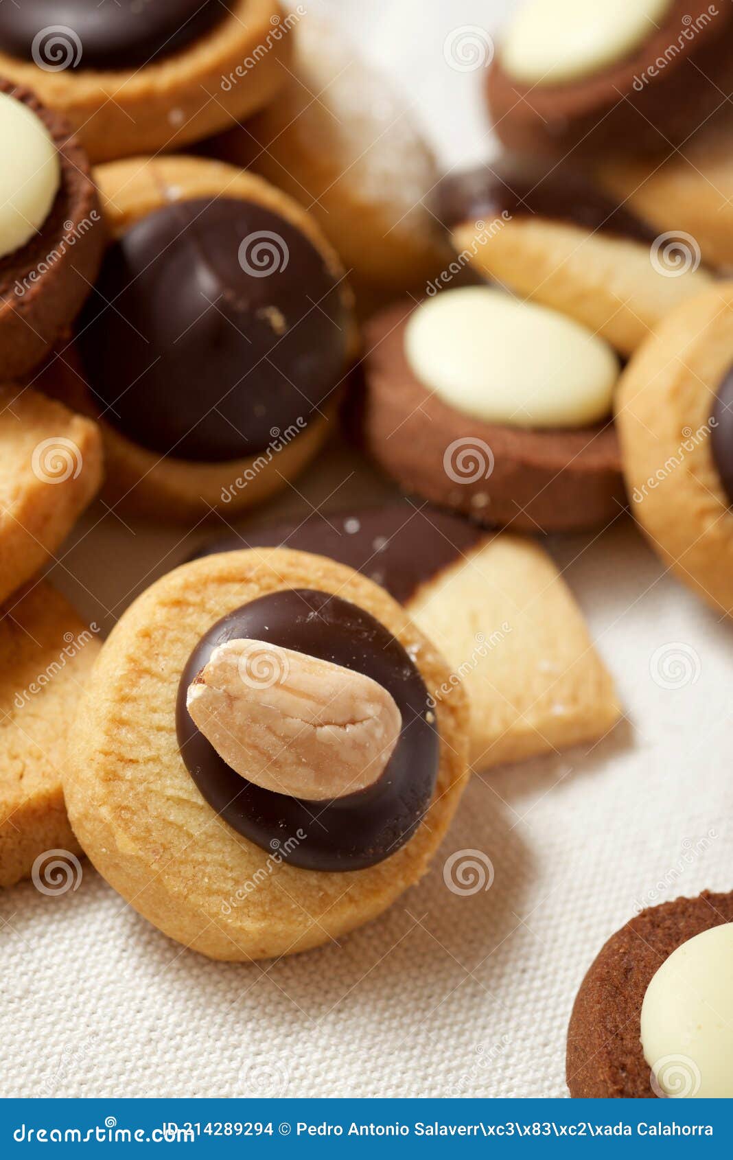 Cookies close up stock photo. Image of gourmet, cookies - 214289294