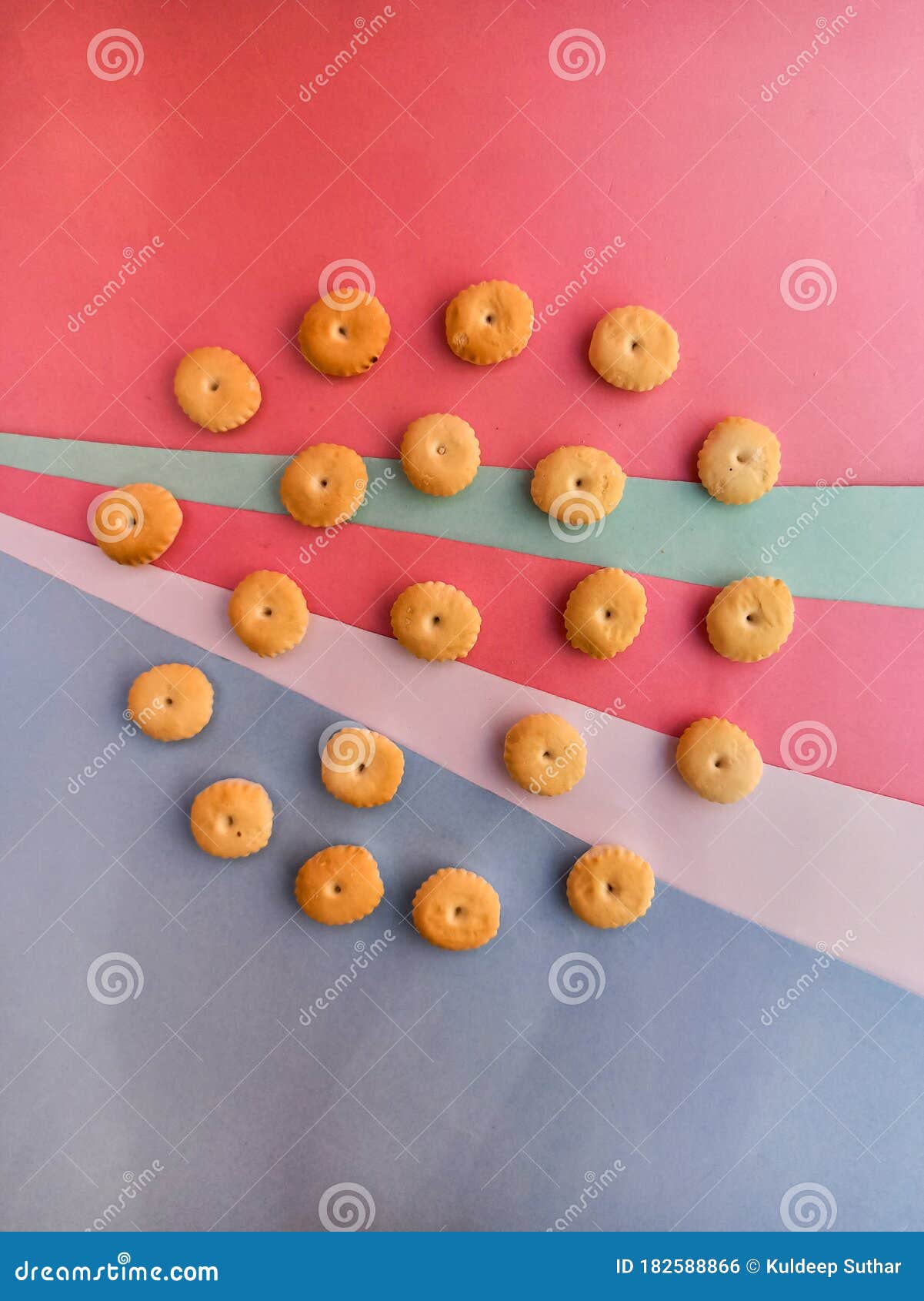 Cookies on Colourful Background Stock Photo - Image of icing, cuisine ...