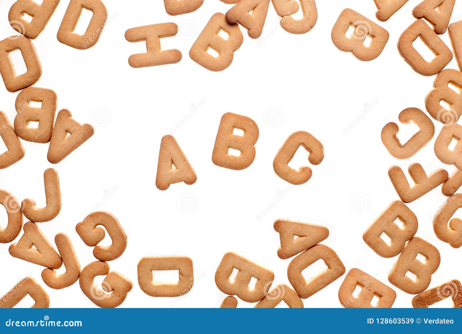 Cookies Das Letras No Fundo Branco Imagem de Stock - Imagem de doce ...