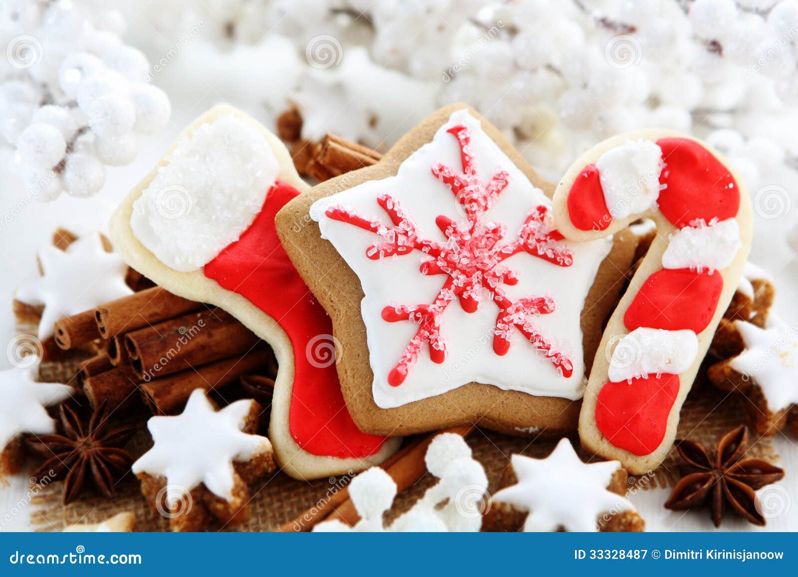 Cookies do Natal imagem de stock. Imagem de meia, doce - 33328487