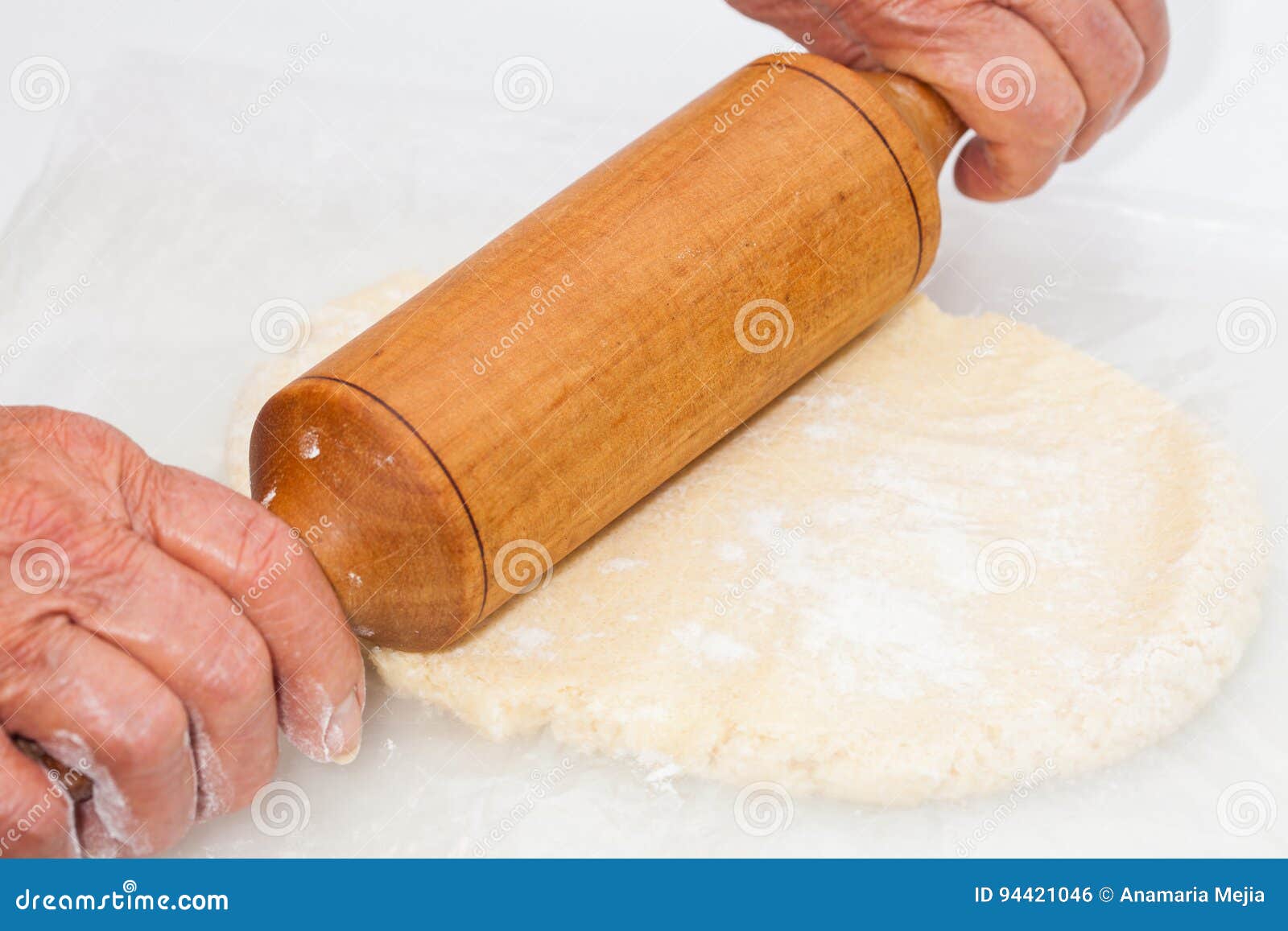 Cookies Dough and Rolling Pin Stock Photo - Image of colombia, cooking ...