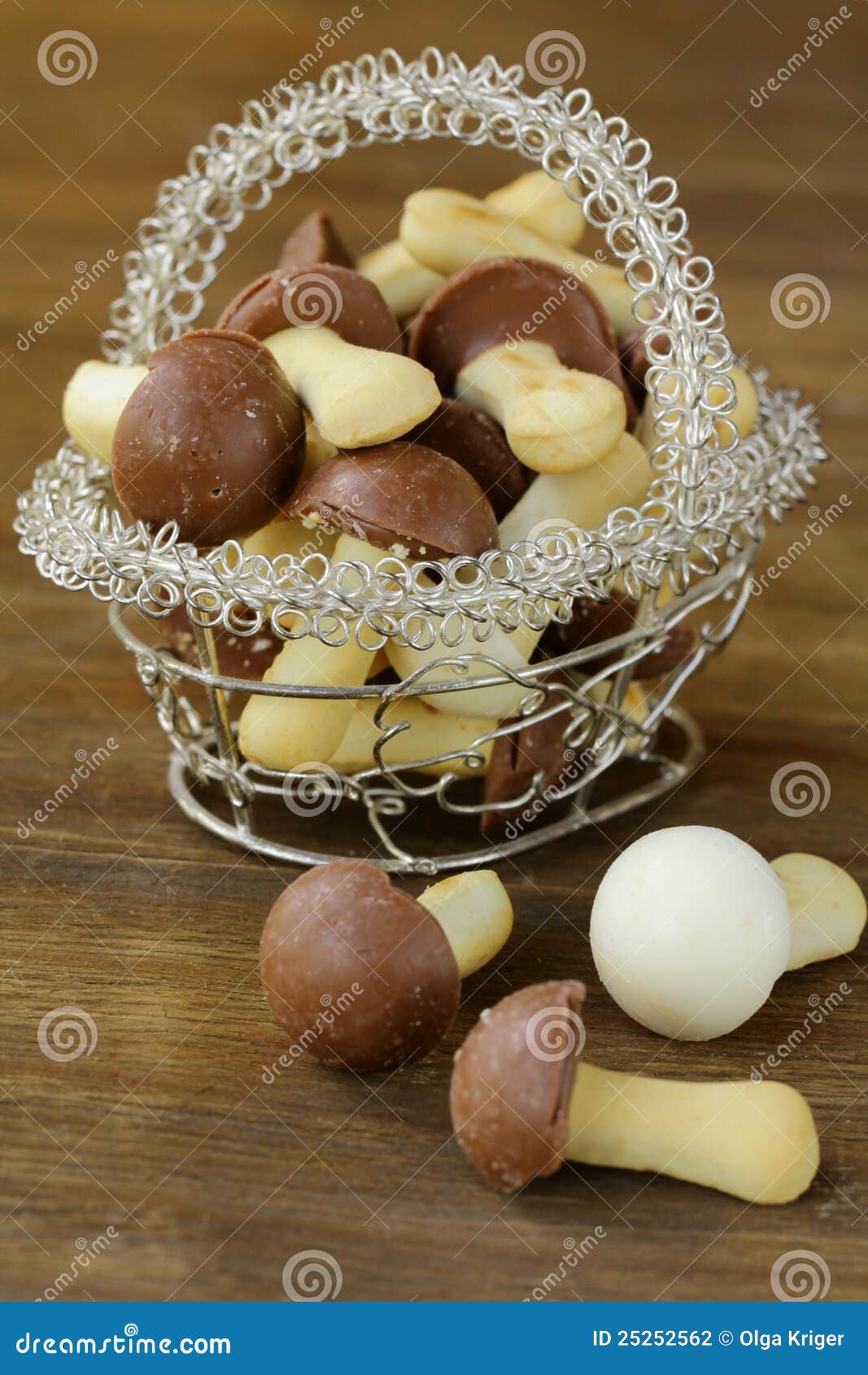 Cookies in the Form of Mushrooms Stock Photo - Image of sugar ...