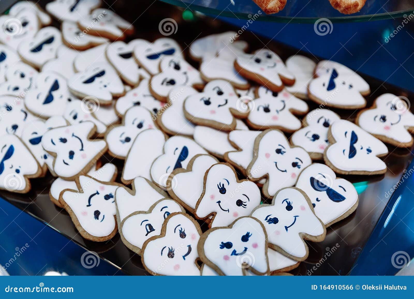 Cookies in the Form of Teeth. Stock Photo - Image of colorful, desserts ...