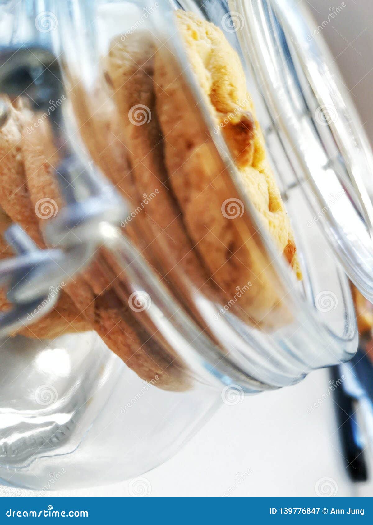 Cookies in a glass stock image. Image of glass, delicious - 139776847