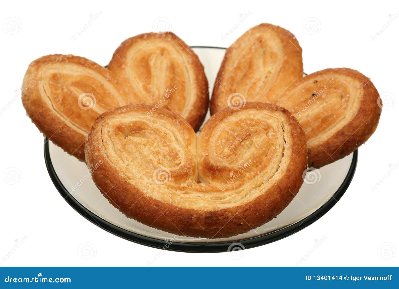 Cookies on a glass saucer stock photo. Image of transparent - 13401414