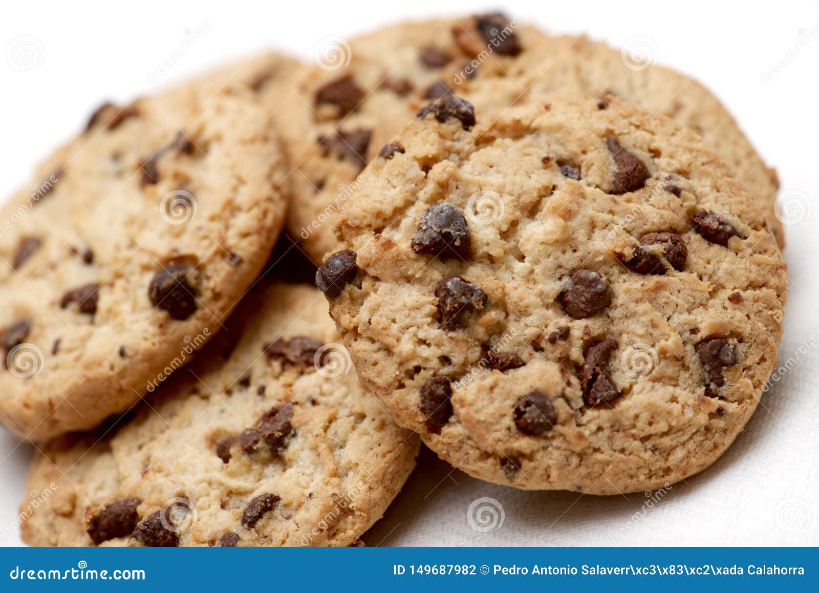 Cookies close up stock photo. Image of junk, delicious - 149687982