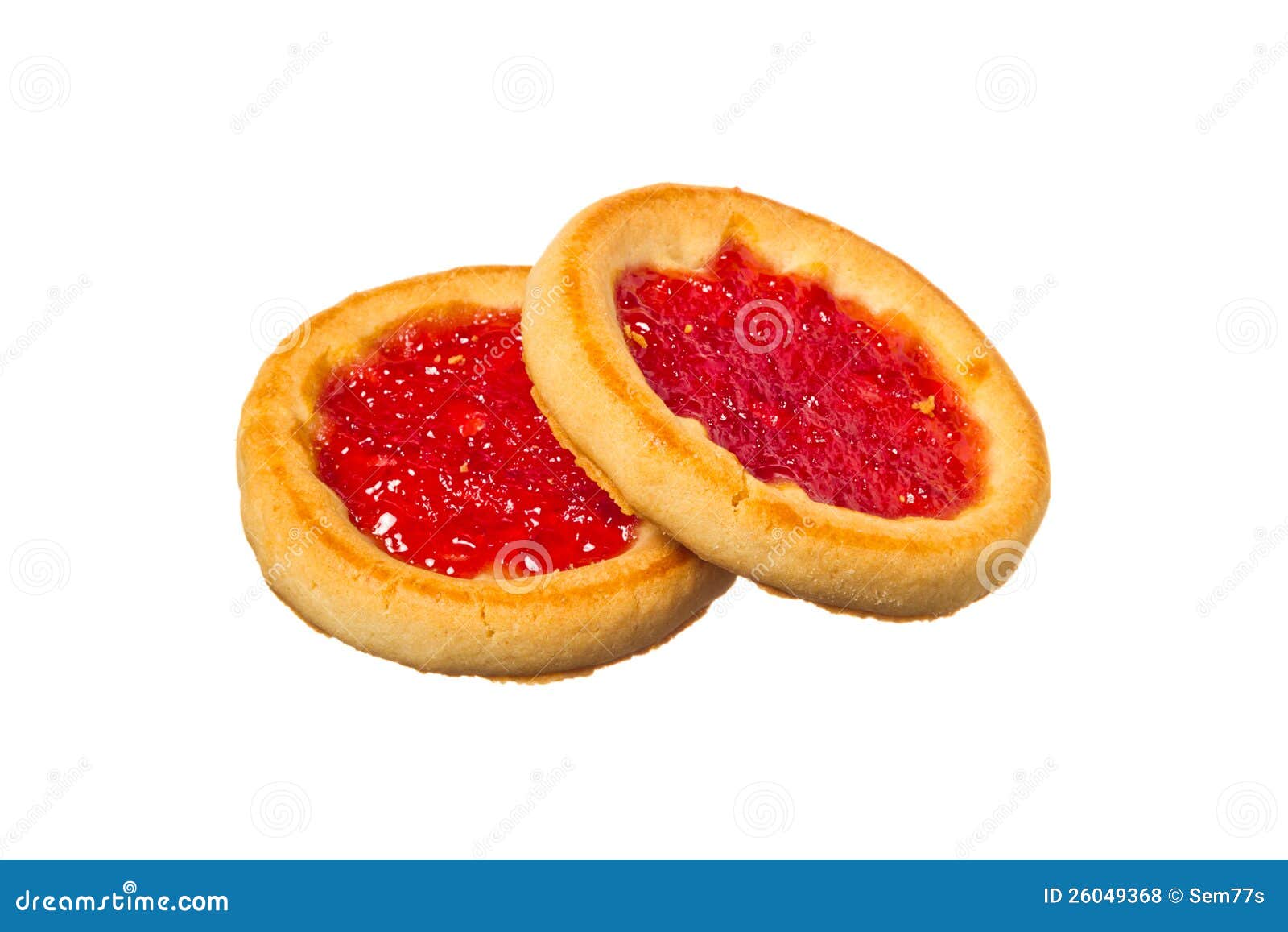 Cookies with jam stock photo. Image of isolated, jelly - 26049368