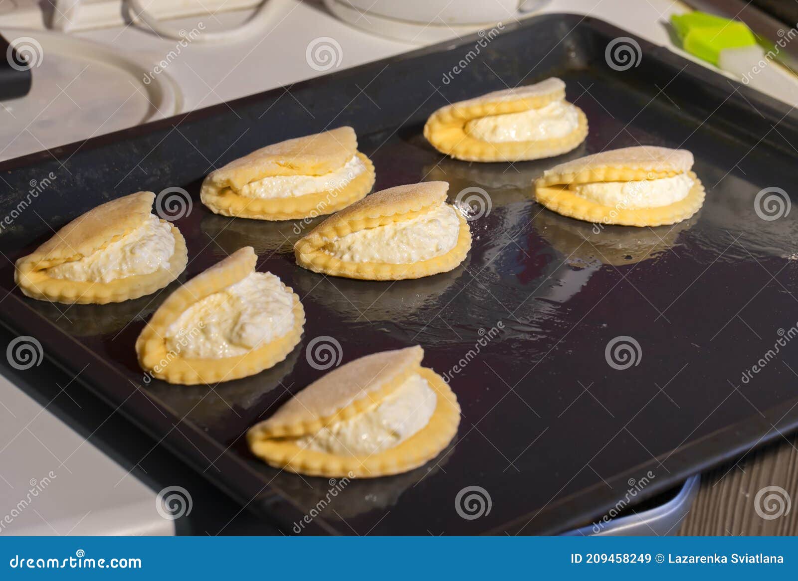 Cookies making process stock image. Image of meal, delicious - 209458249