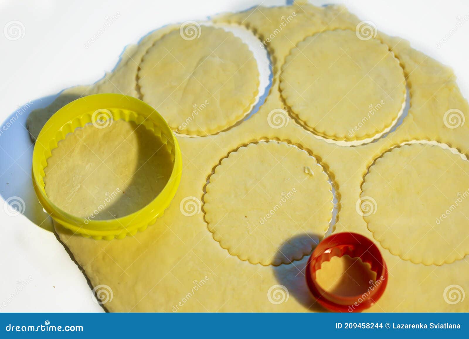 Cookies making process stock photo. Image of homemade - 209458244