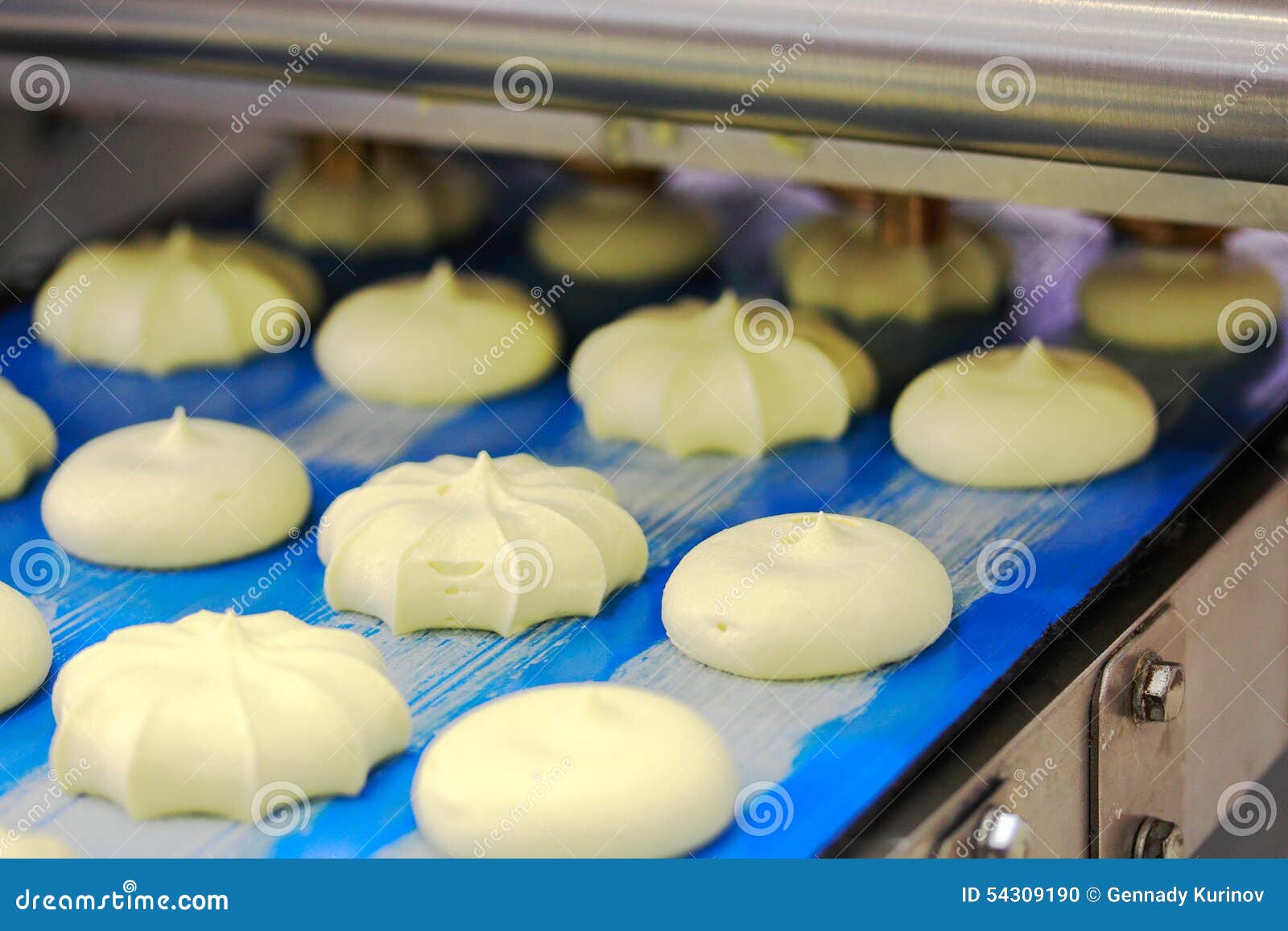 Cookies Manufacturing Process Stock Photo - Image of preparing, crumbs ...