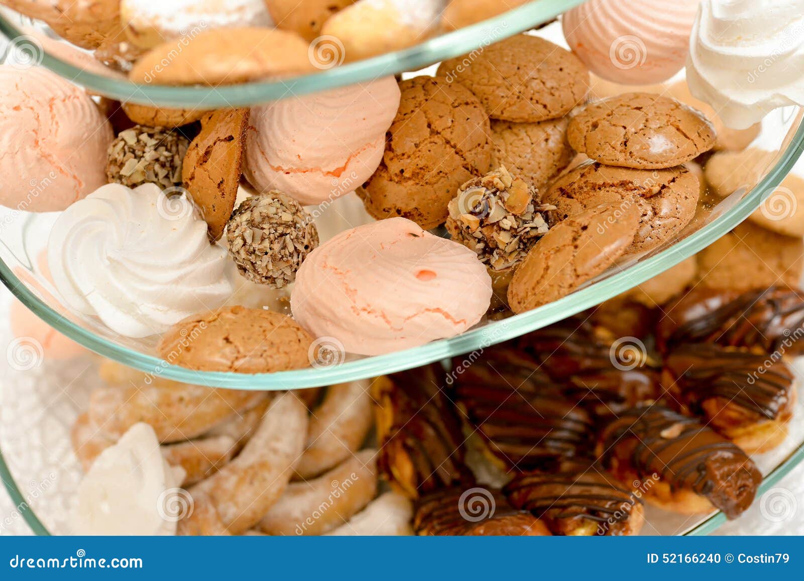 Cookies, Marshmallows, Eclair, Chocolate Balls Stock Photo - Image of ...