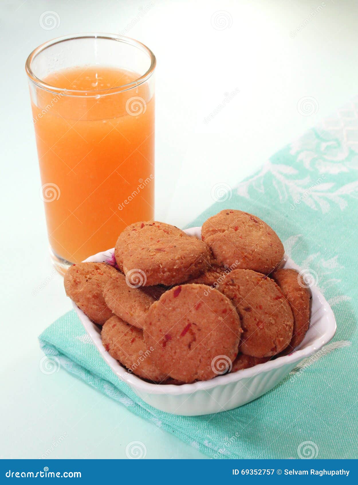Cookies with Orange juice stock image. Image of bake - 69352757