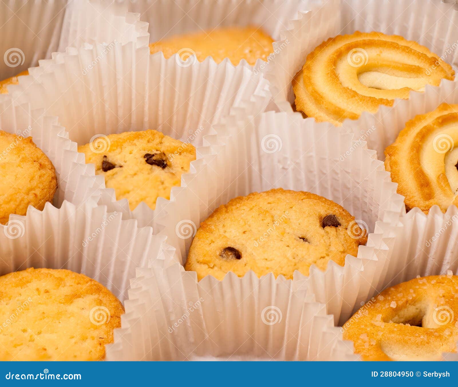 Cookies in a paper wrapper stock photo. Image of muffins - 28804950
