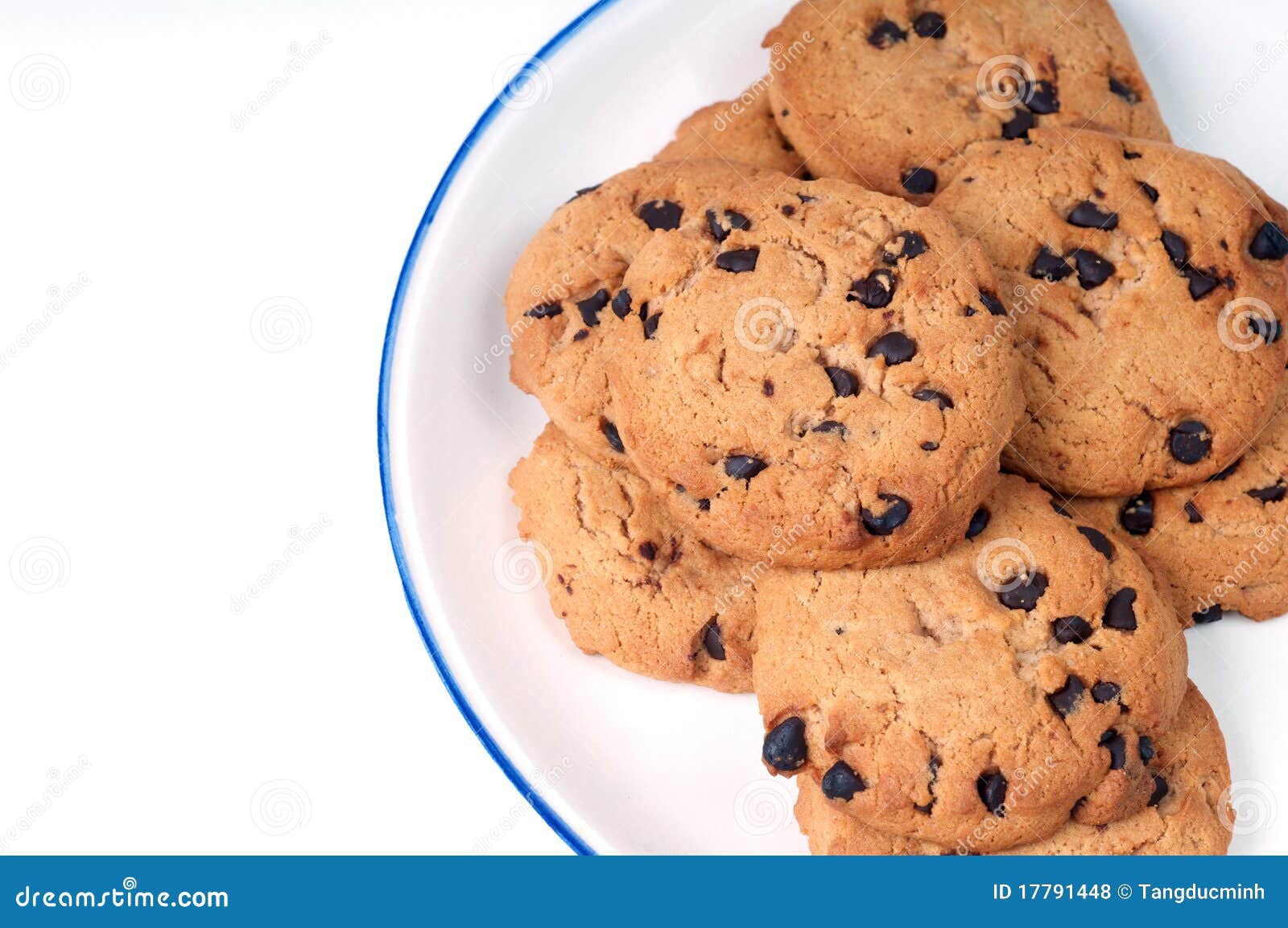 Cookies on plate stock photo. Image of tasty, obesity - 17791448