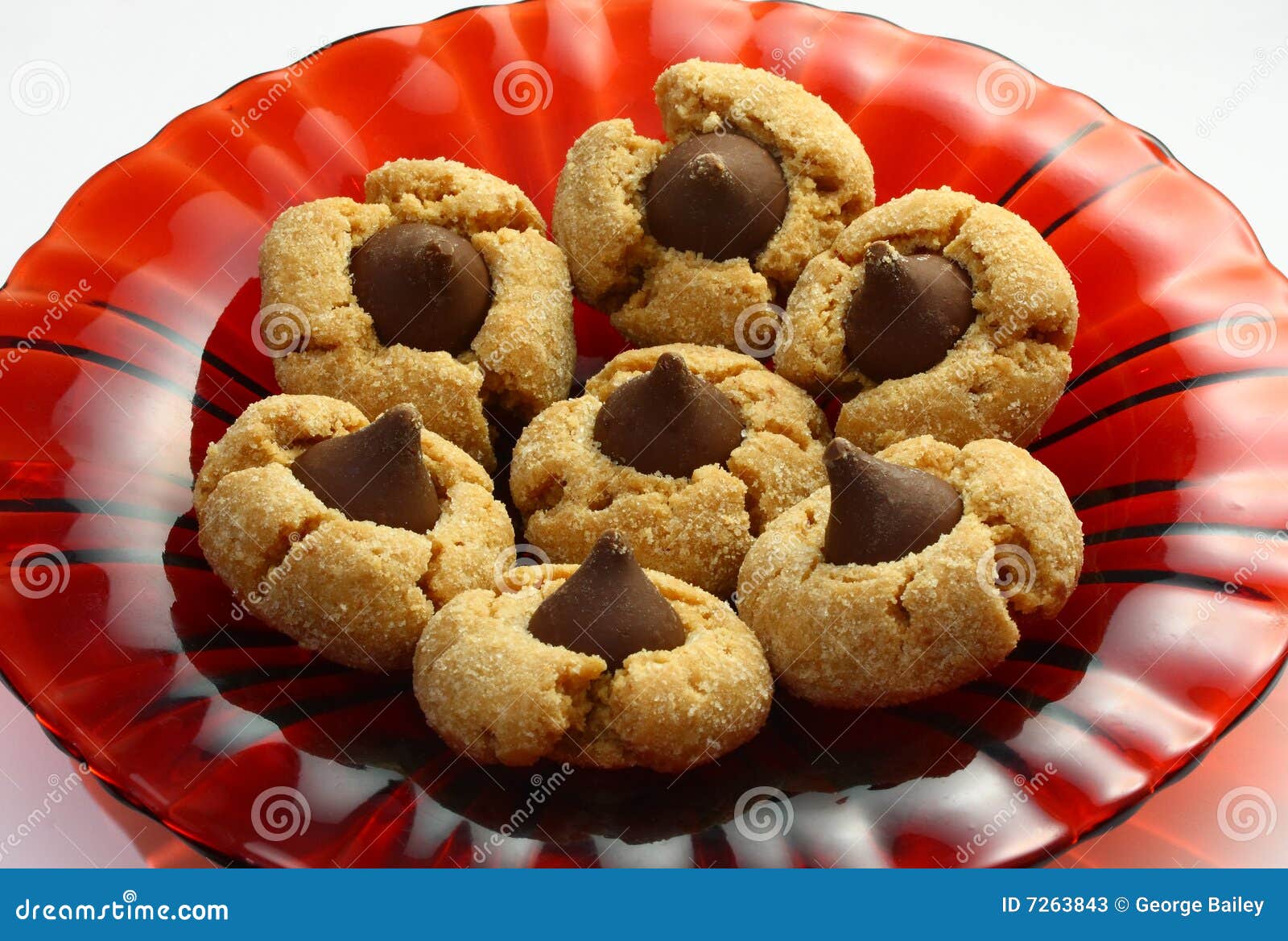 Cookies in plate stock image. Image of chocolate, cookies - 7263843