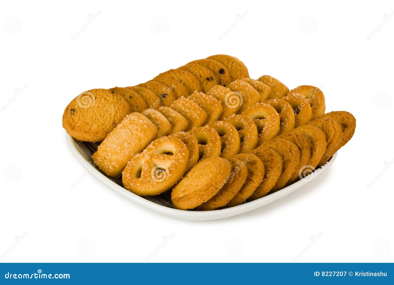 Cookies on the Plate stock image. Image of lots, nibble - 8227207