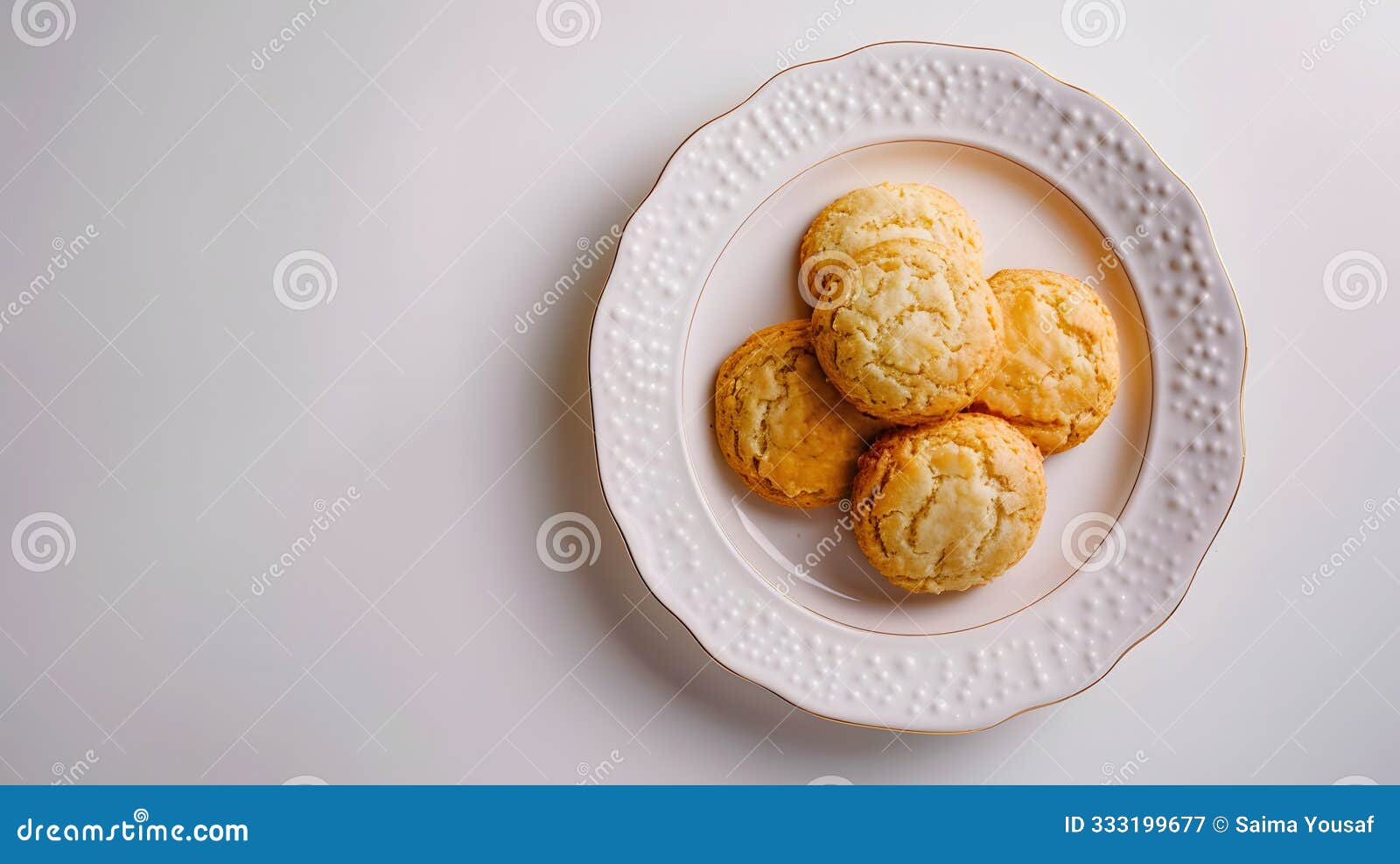 Cookies in a plate stock image. Image of biscuits, lunch - 333199677
