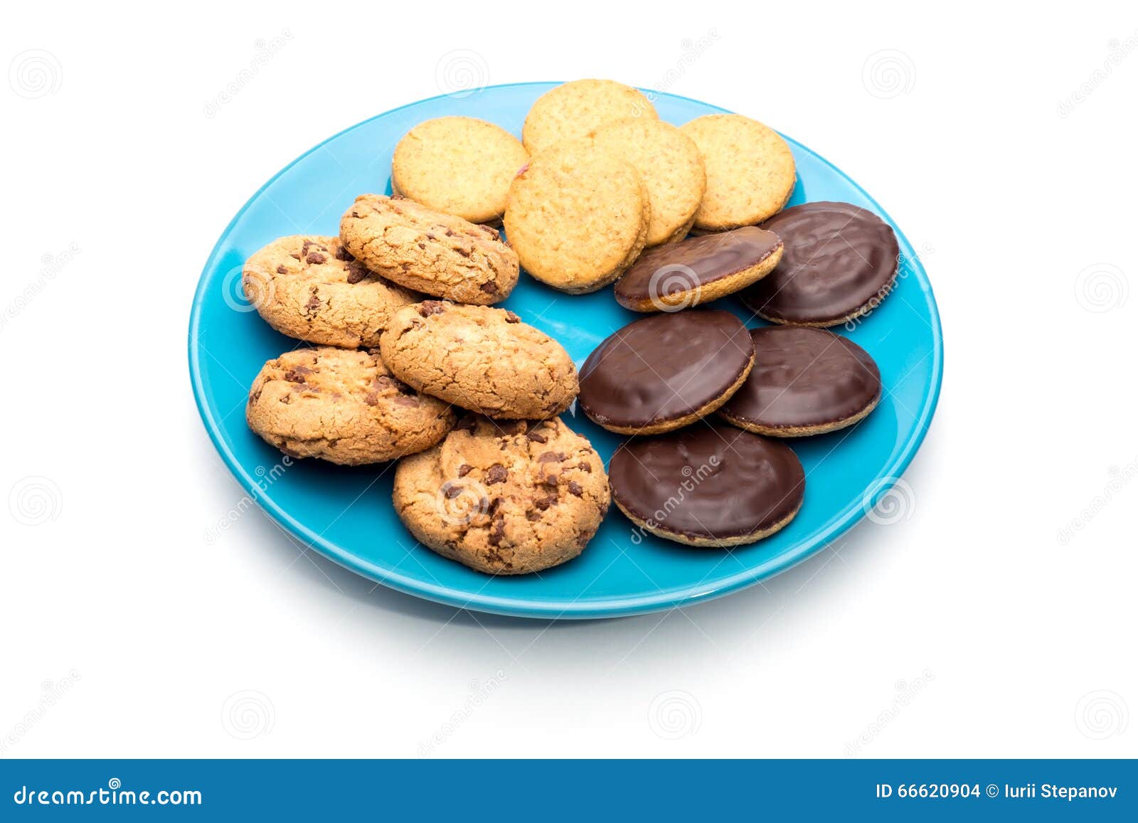 Cookies on plate stock photo. Image of objects, group - 66620904