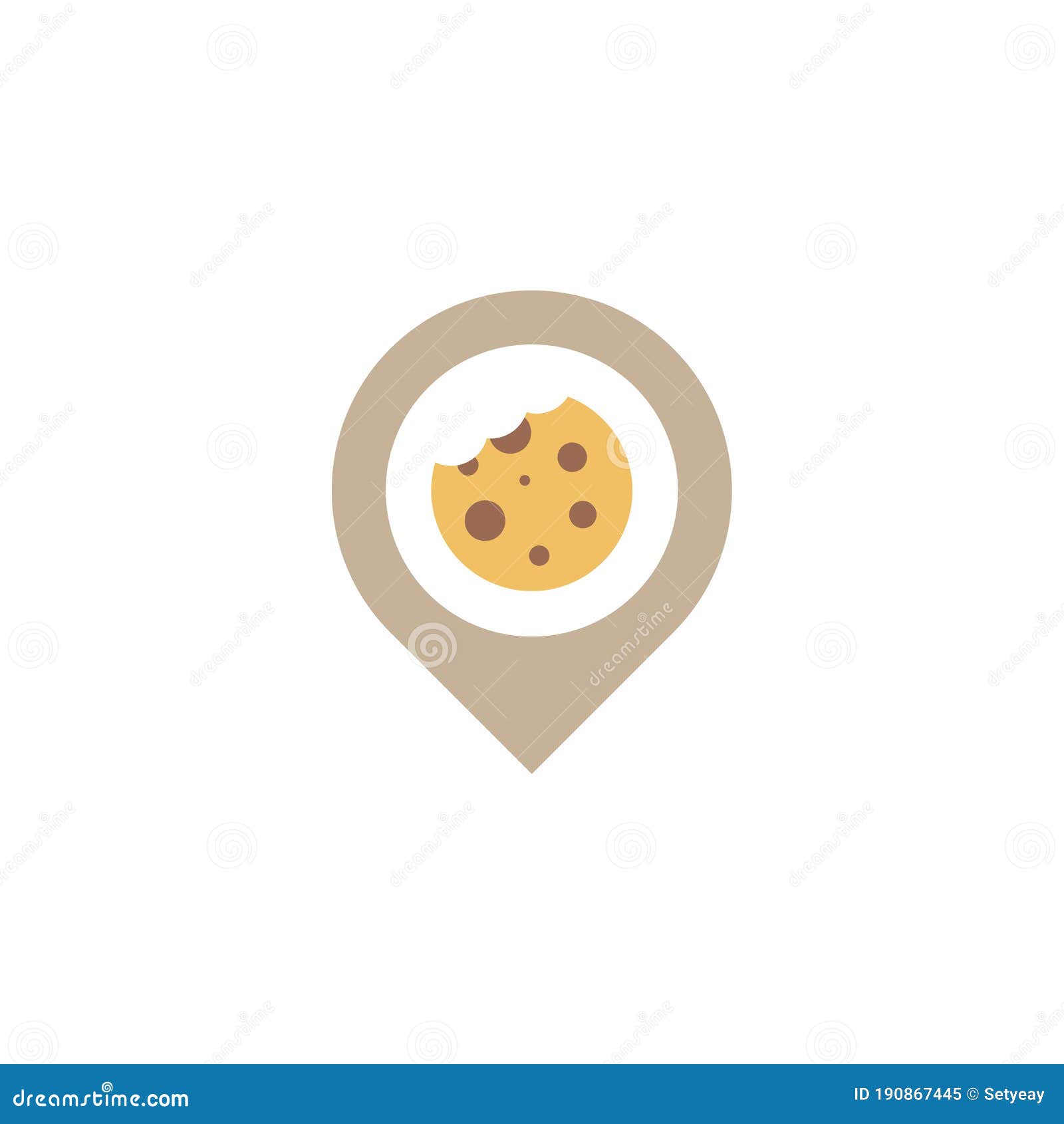 Cookies Point Logo Design Vector Template, Icon Symbol, Creative Design ...