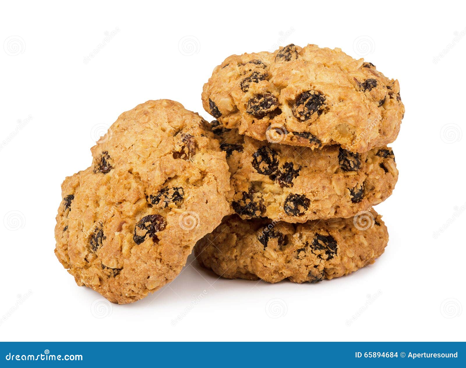 Cookies with raisins stock photo. Image of color, heap - 65894684