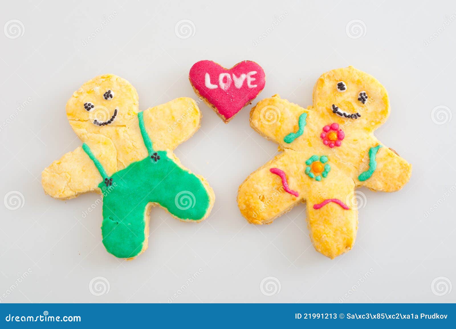 Cookies Representing Love between Man and Women Stock Image - Image of ...