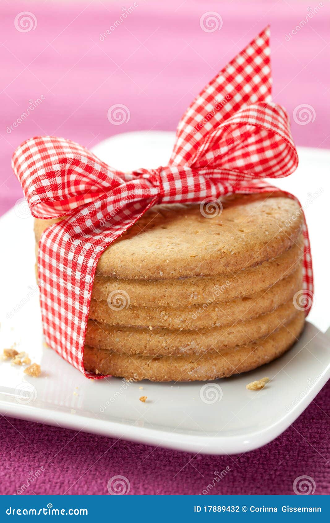 Cookies with ribbon stock photo. Image of cookie, ribbon - 17889432