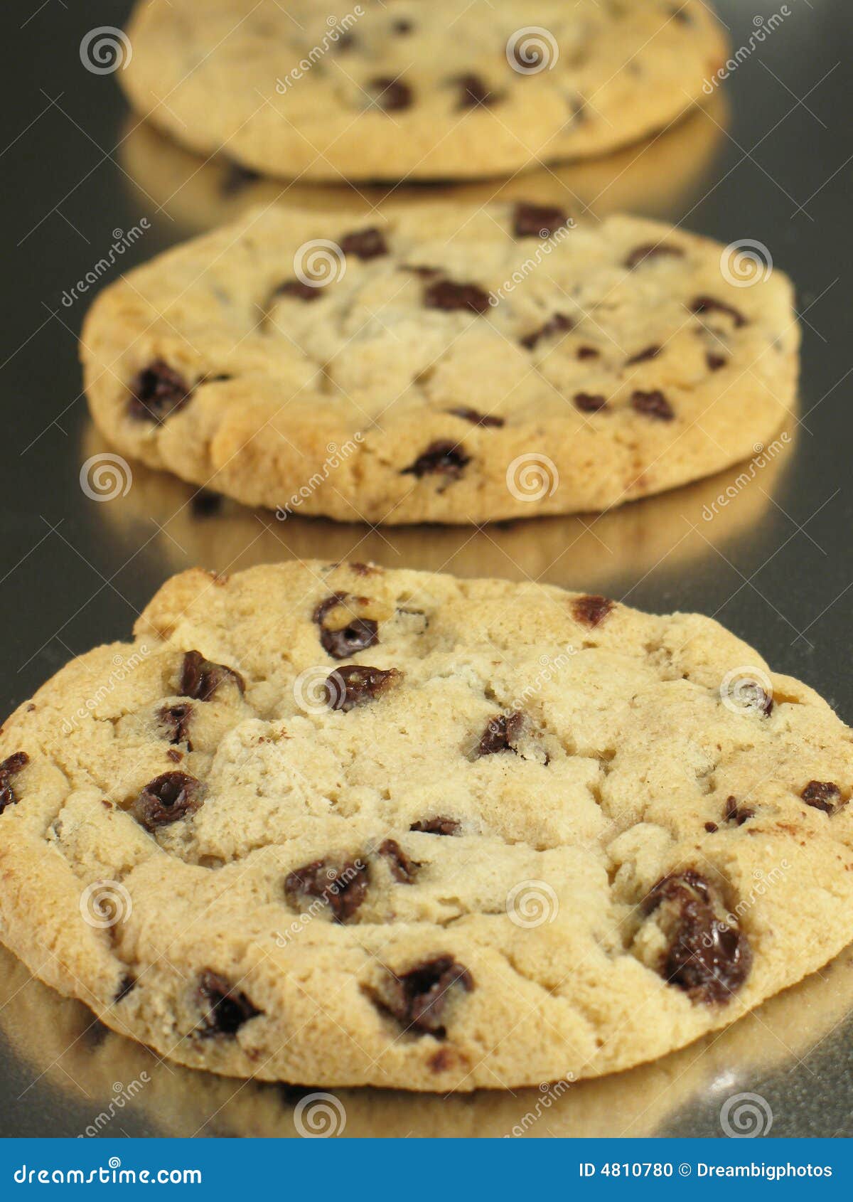 Cookies in a Row stock photo. Image of sheet, snack, batch - 4810780