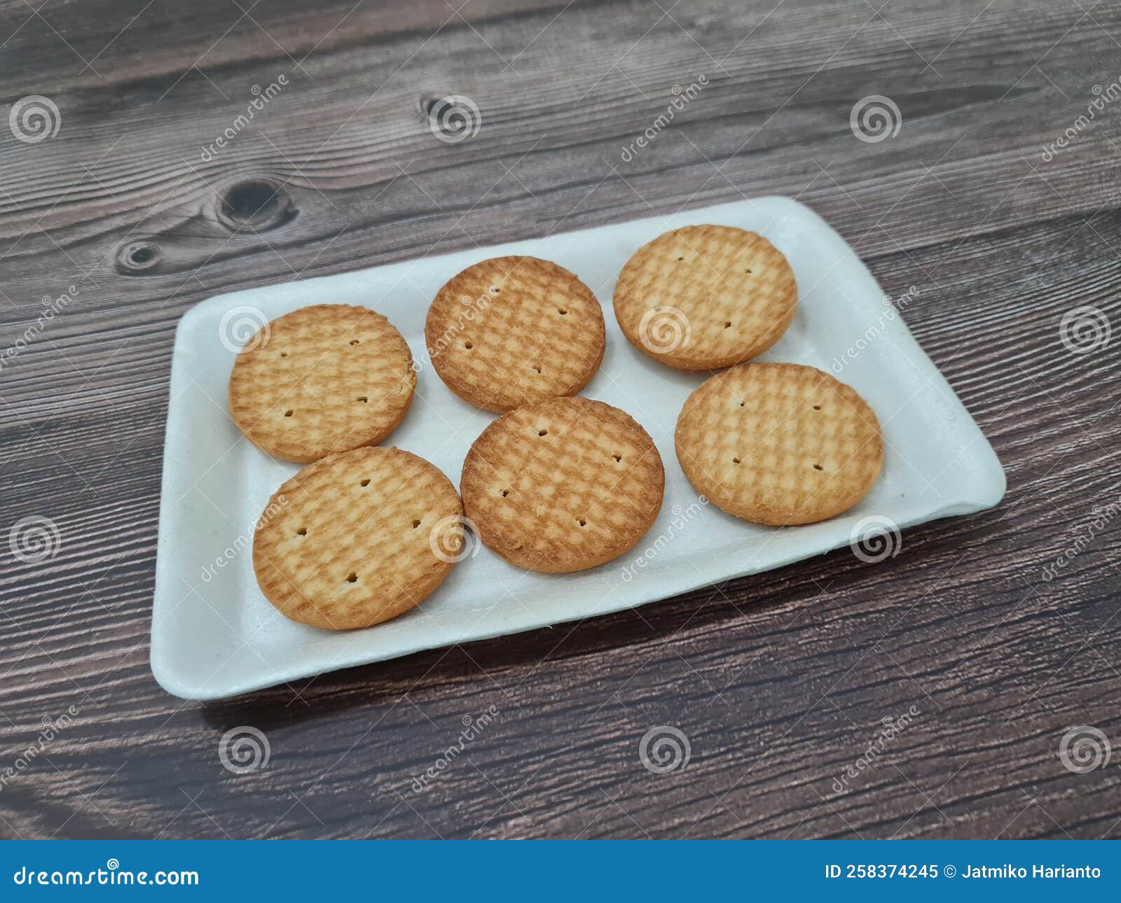 Cookies in the Shape of a Circle Made from Flour and Other Ingredients ...