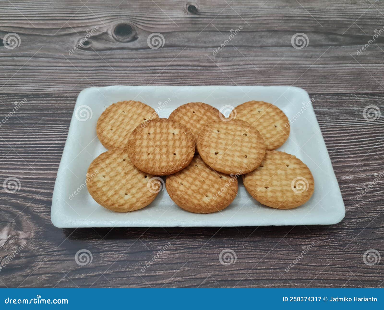 Cookies in the Shape of a Circle Made from Flour and Other Ingredients ...