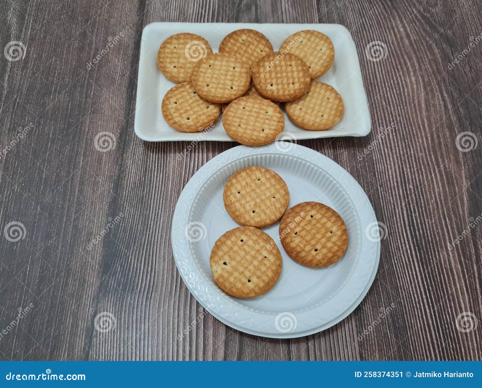 Cookies in the Shape of a Circle Made from Flour and Other Ingredients ...