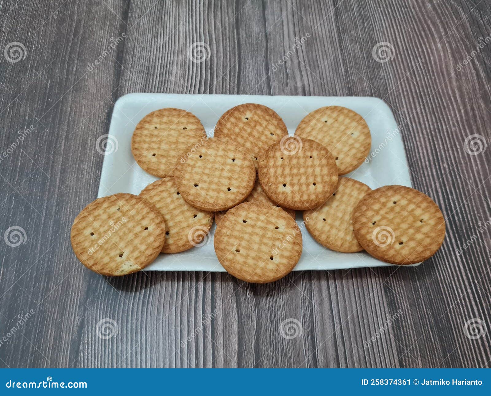 Cookies in the Shape of a Circle Made from Flour and Other Ingredients ...