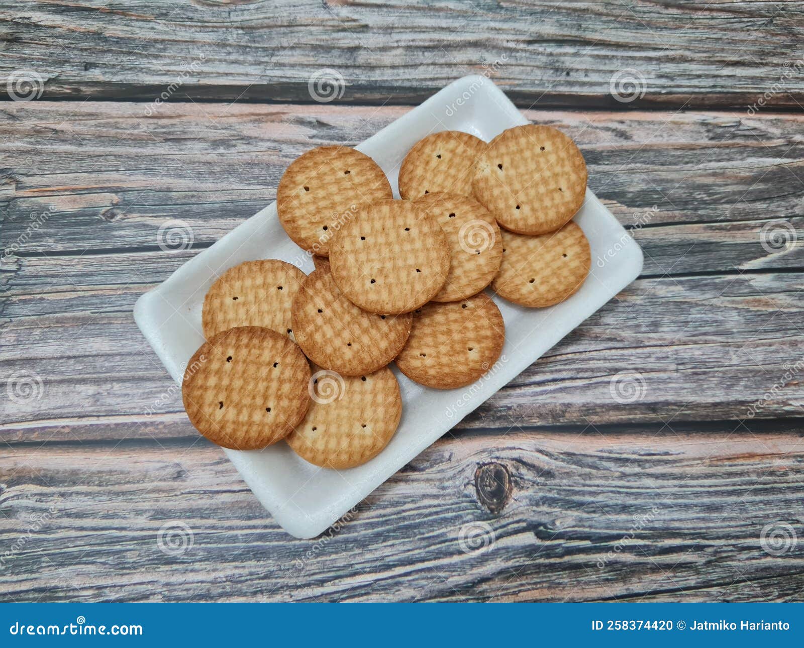 Cookies in the Shape of a Circle Made from Flour and Other Ingredients ...