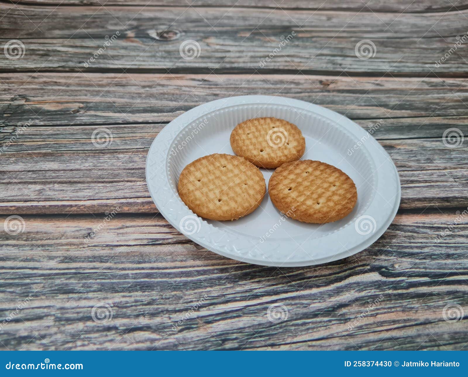 Cookies in the Shape of a Circle Made from Flour and Other Ingredients ...