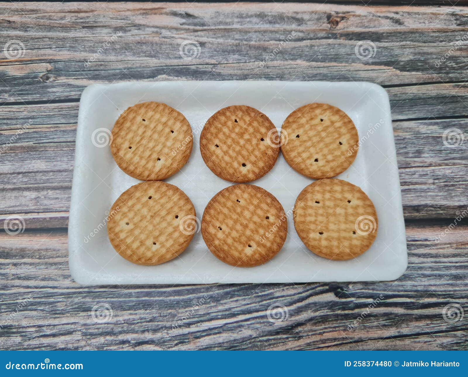 Cookies in the Shape of a Circle Made from Flour and Other Ingredients ...