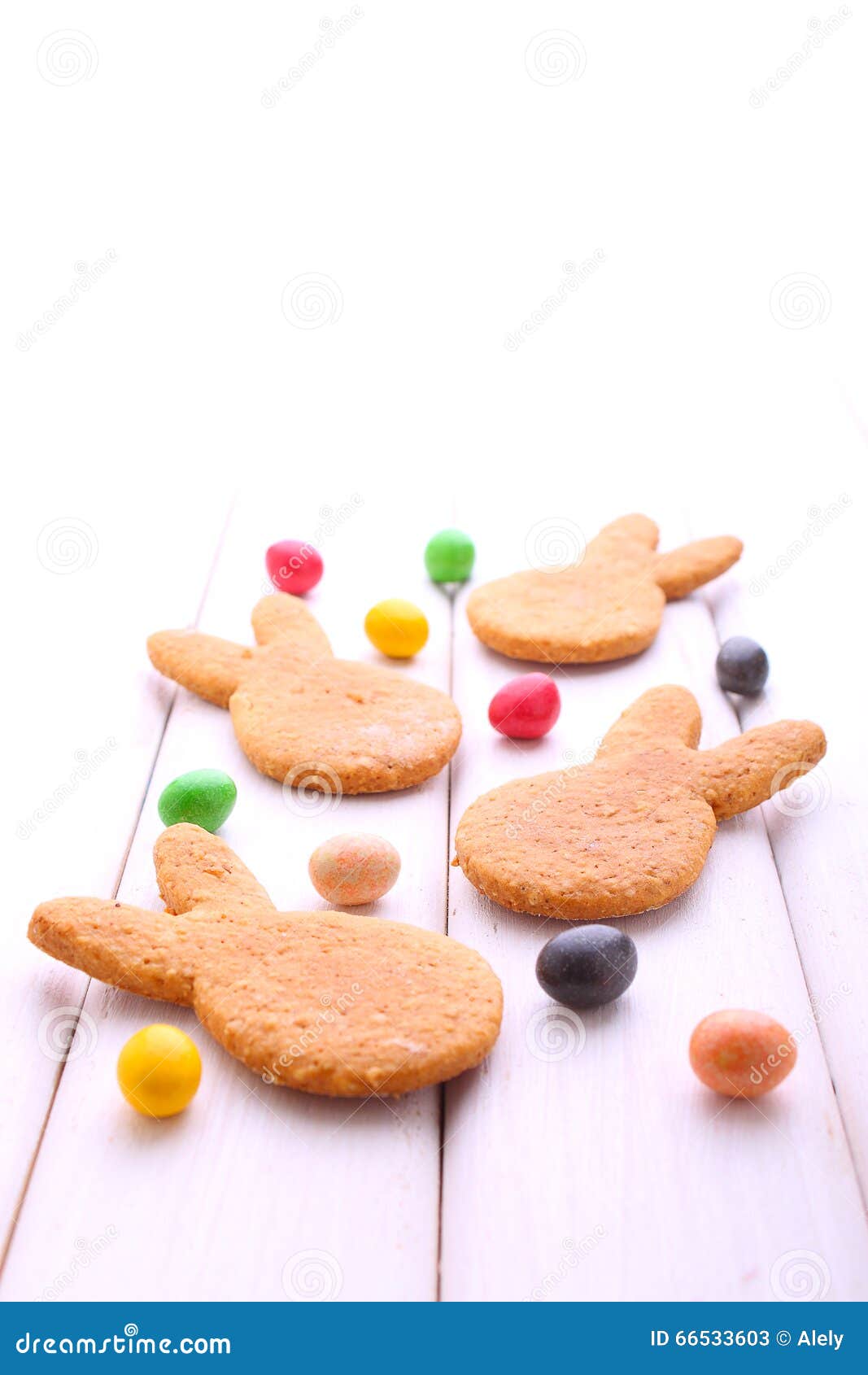 Cookies in the Shape of a Rabbit Stock Image - Image of chocolate ...