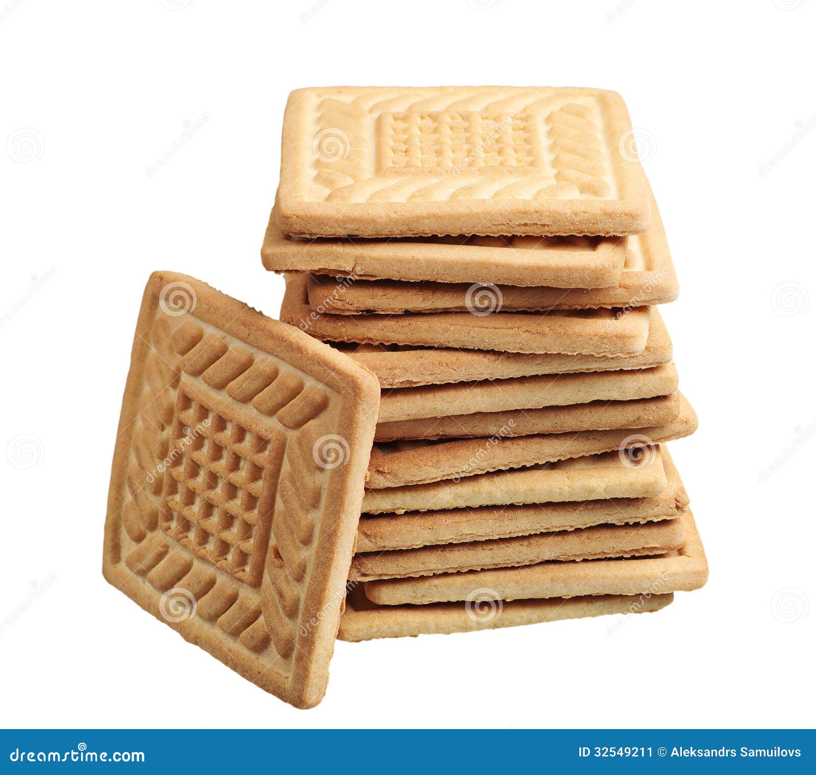 Cookies in the Shape of a Square Stock Image - Image of isolated ...