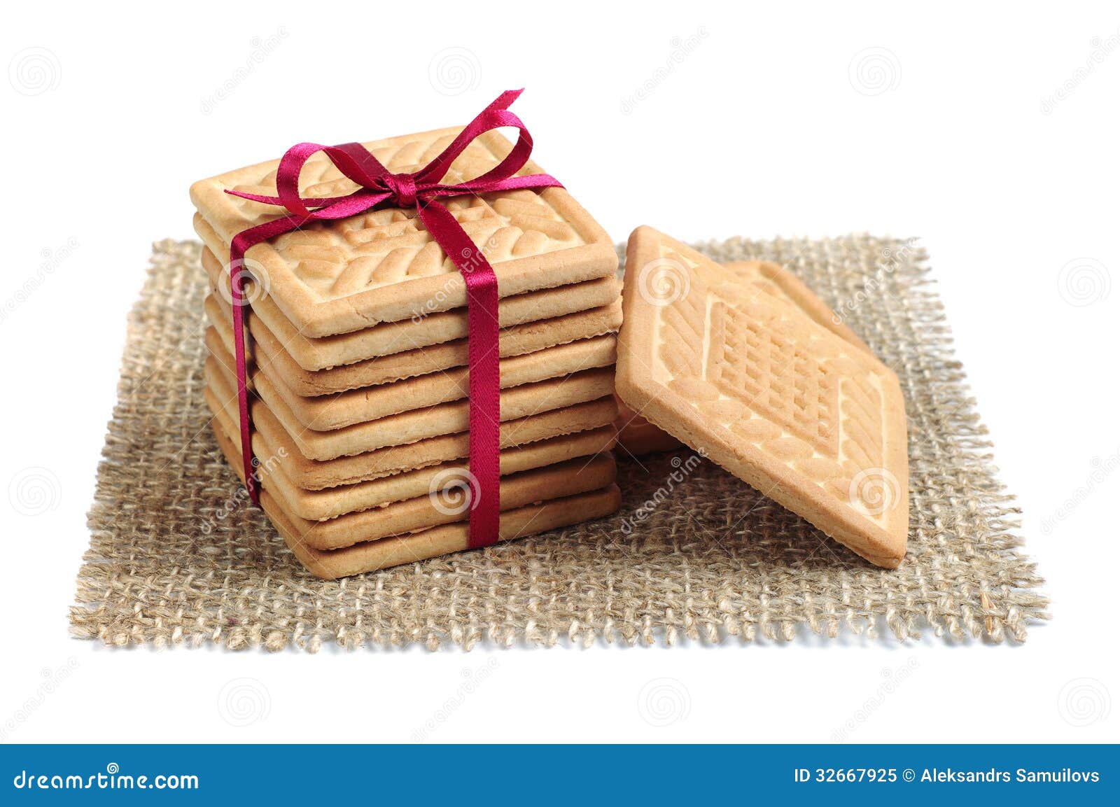 Cookies in the Shape of a Square Stock Image - Image of group, sweet ...