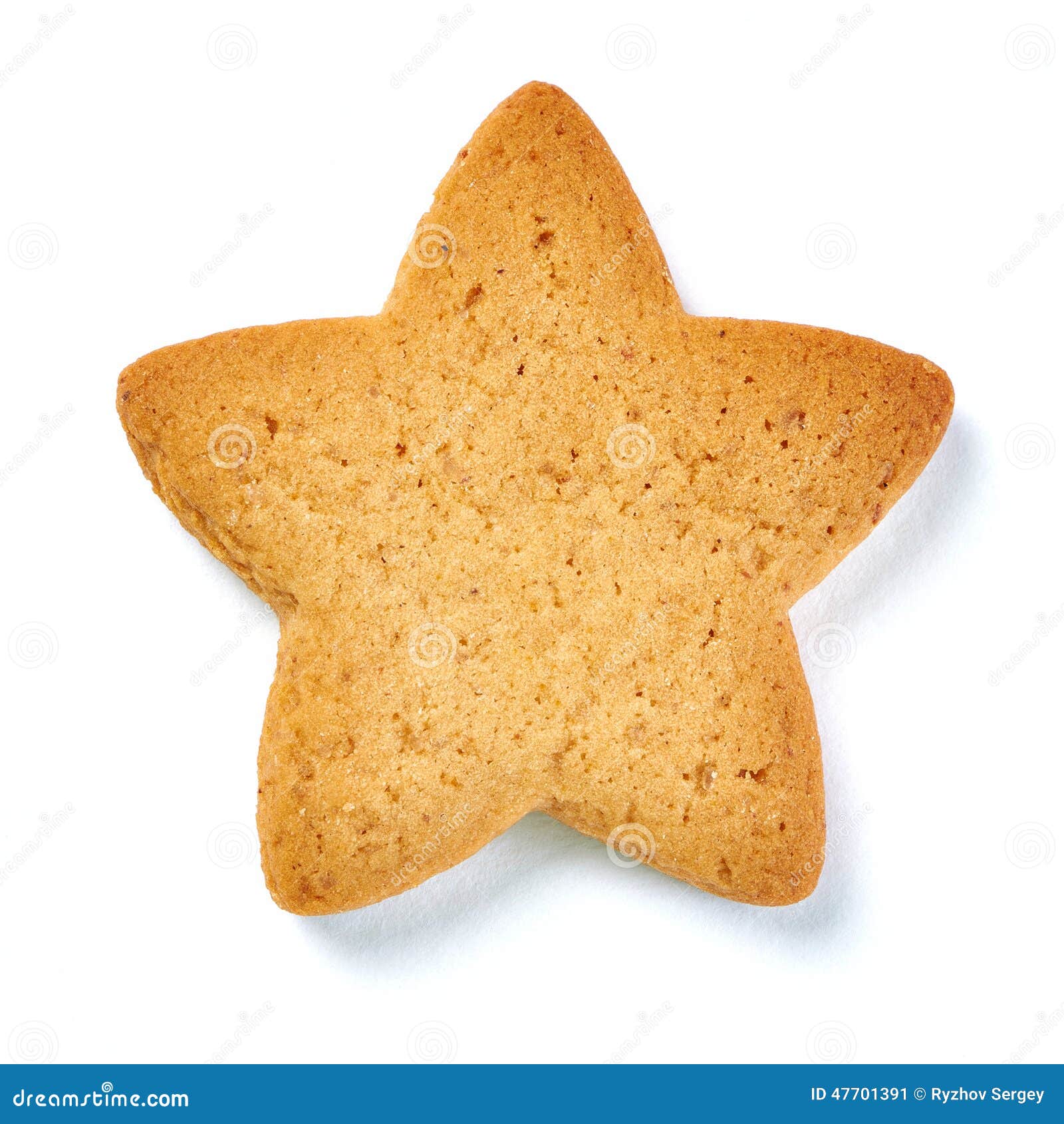 Cookies in the Shape of Star Isolated Stock Image - Image of winter ...