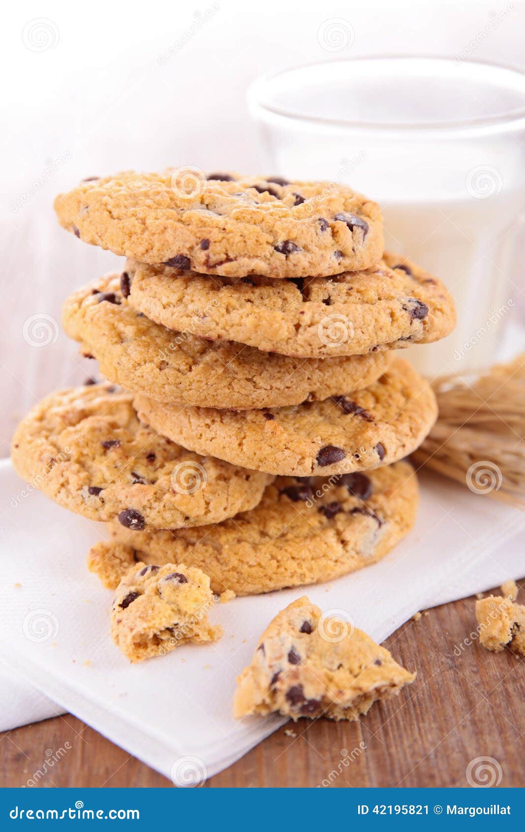 Cookies stock image. Image of dessert, stack, cookie - 42195821