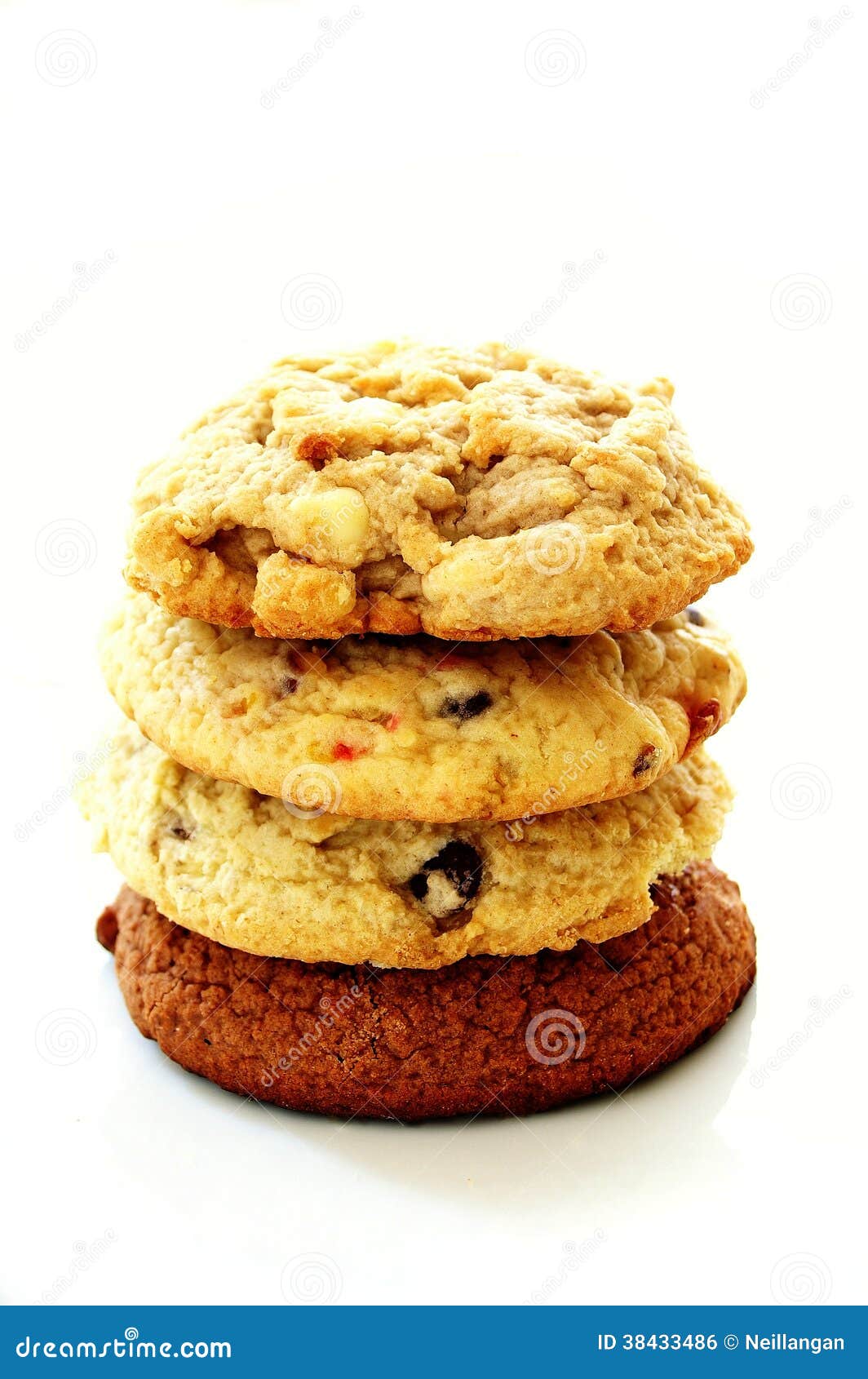 Cookies stacked in pile stock photo. Image of baked, snack - 38433486