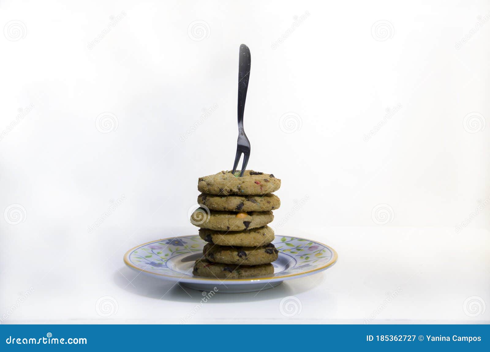 Cookies with Stacked Sweets Stock Image - Image of deco, donut: 185362727